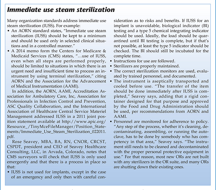 IUSS drops to 5% with team intervention - OR Manager