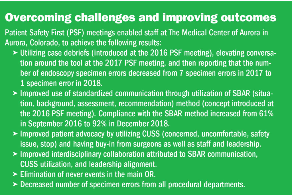 Prioritizing patient safety unites and empowers OR team-Part 2 - OR Manager