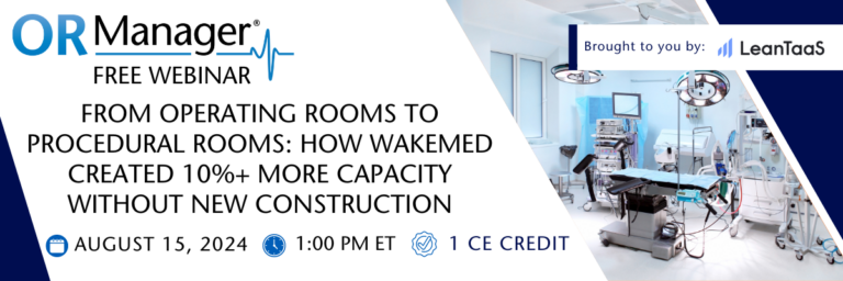 [FREE WEBINAR] From Operating Rooms to Procedural Rooms: How WakeMed ...